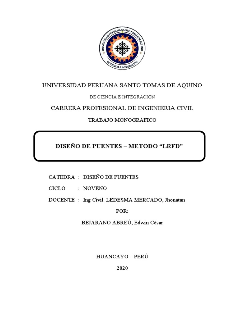 Metodo Lrfd Pdf Puente Fundación Ingeniería