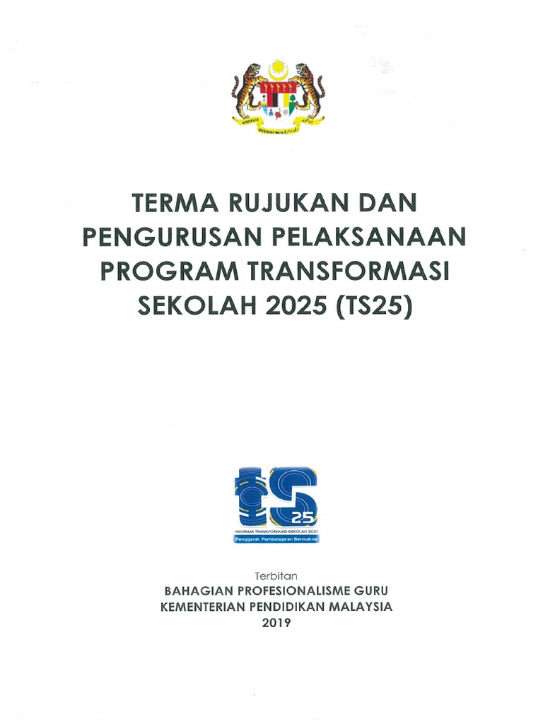 Terma Rujukan Dan Pengurusan Pelaksanaan Program Transformasi Sekolah ...
