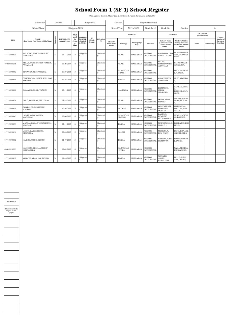 SF1 - 2019 - Grade 10 (Year IV) - A | PDF | Semiotics | Cognitive Science