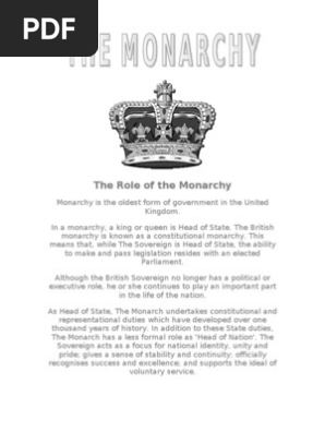 Constitutional Monarchy England Timeline