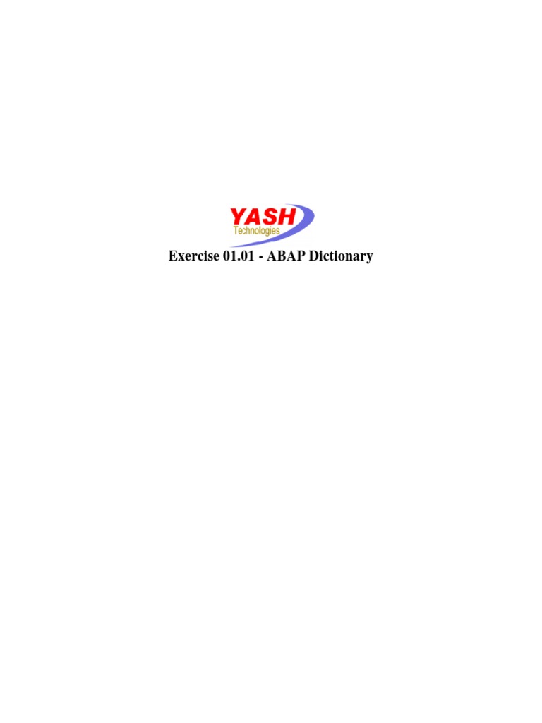 ABAP Basics - DDIC PDF | PDF | Information Retrieval | Information ... ABAP Basics - DDIC PDF | PDF | Information Retrieval | Information ...