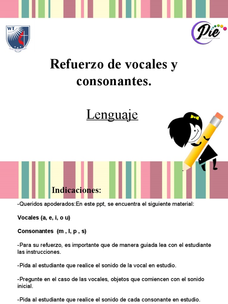 Refuerzo de Vocales y Consonantes | PDF | Sílaba | Vocal