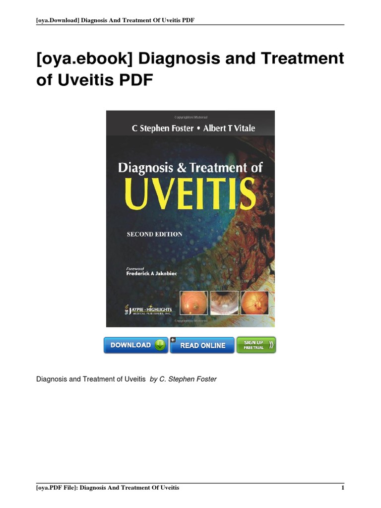 (Oya - Ebook) Diagnosis Treatment Uveitis Stephen Foster Free Download ...