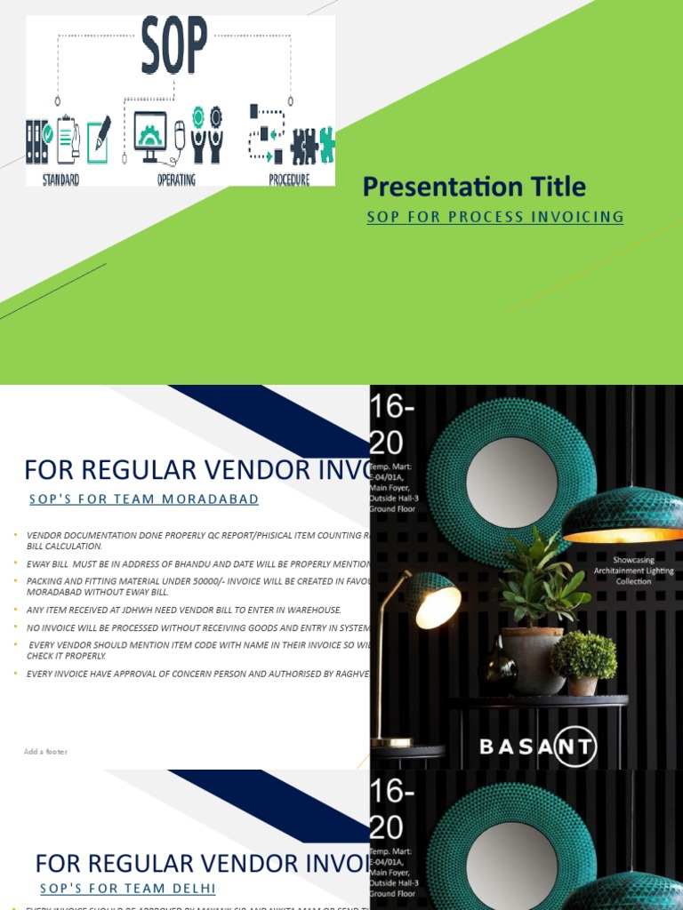 SOP for Regular Vendor Invoicing | PDF | Computing | Business