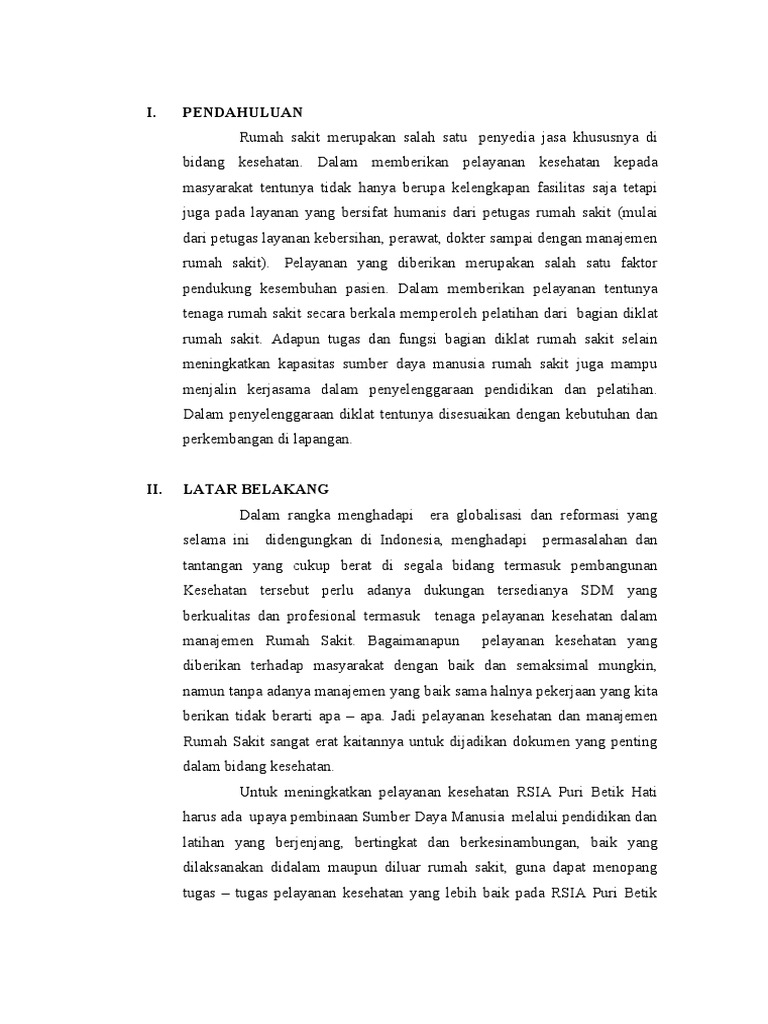 Program Kerja Diklat 2020 R | PDF