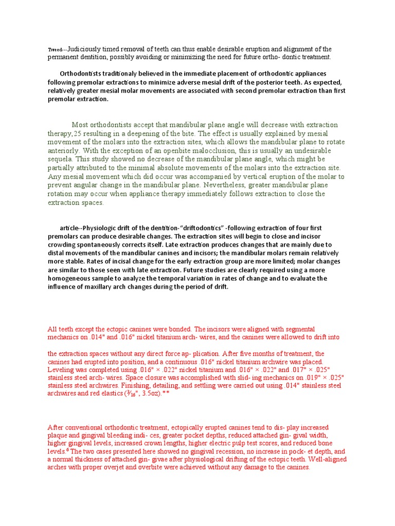 Driftodontics | PDF | Orthodontics | Dentistry