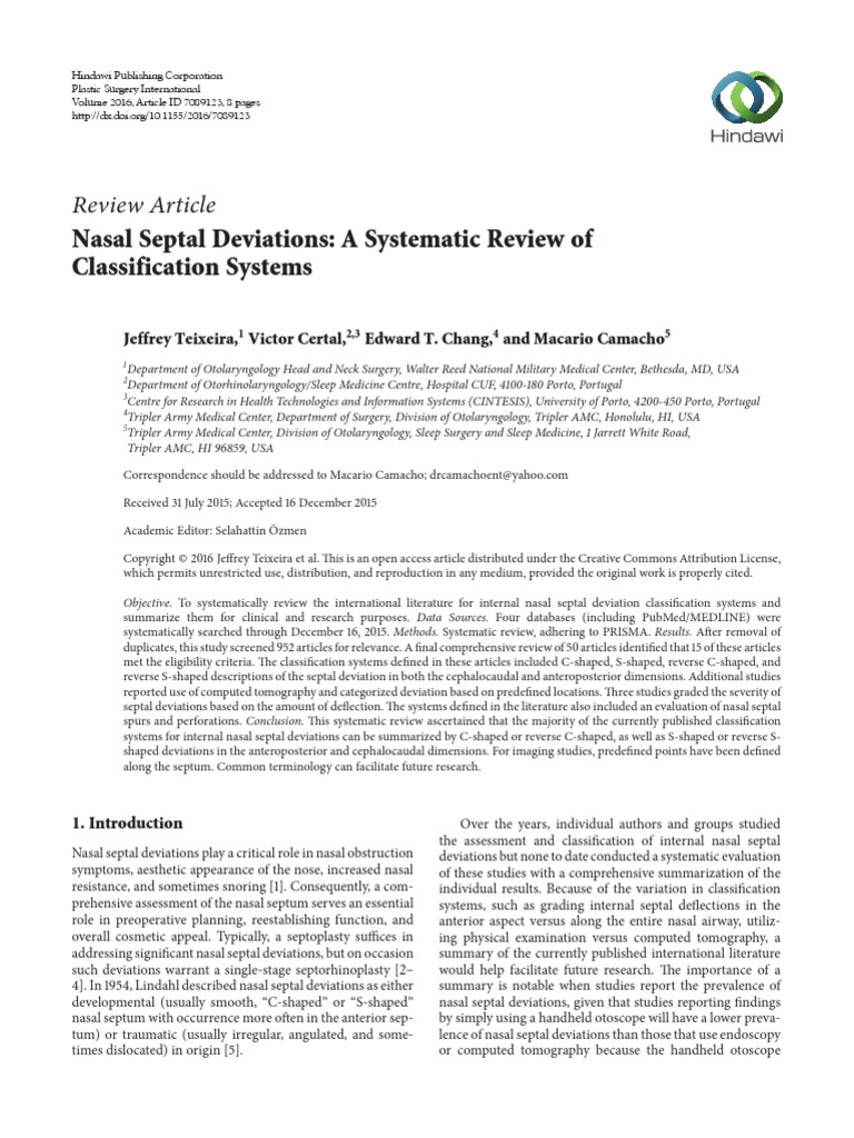 Septum Deviasi PDF | PDF
