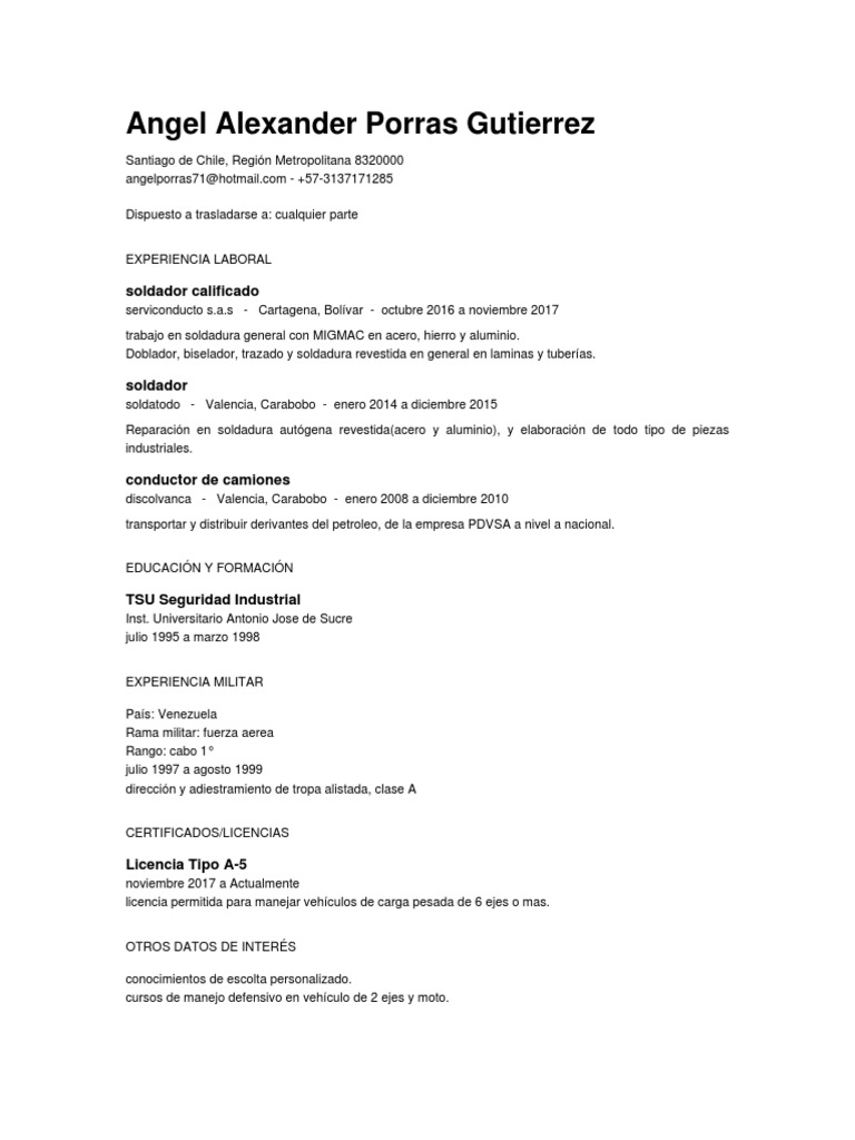 Angel Alexander Porras Gutierrez | PDF