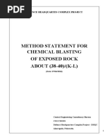 Method Statement For Blasting | PDF | Drilling | Nature