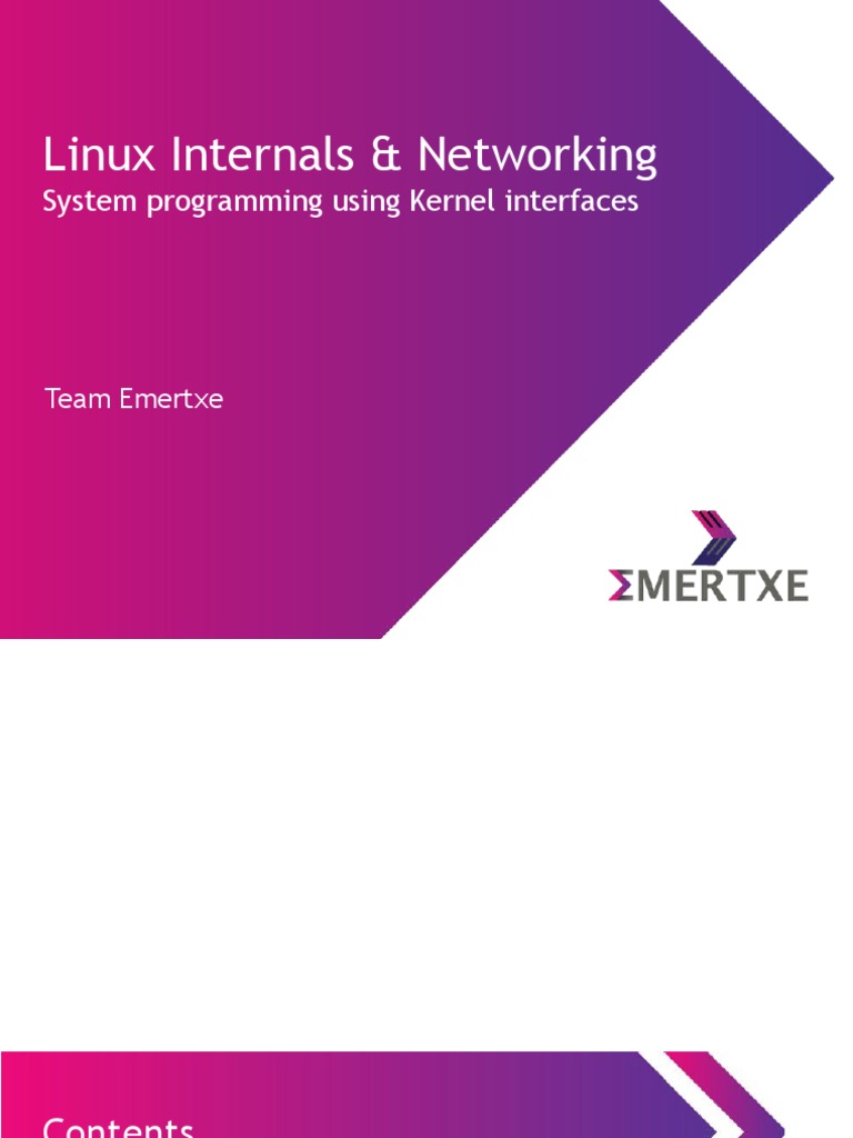 Linux Internals & Networking: System Programming Using Kernel ...