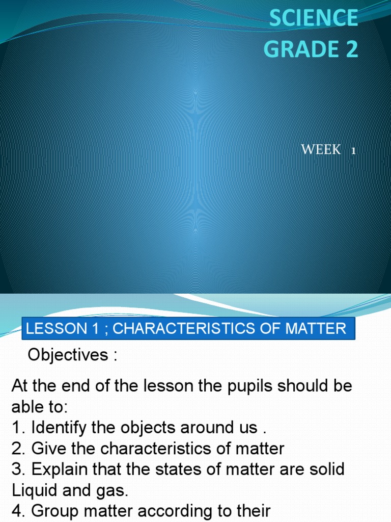 Characteristics of Matter for Grade 2 | PDF | Foreign Language Studies