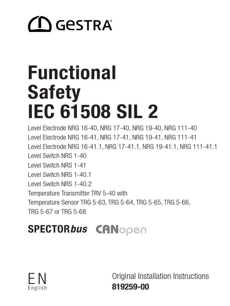 IEC 61508-Functional-Safety - BAN - 819259 - 00 - en | PDF | Safety ...