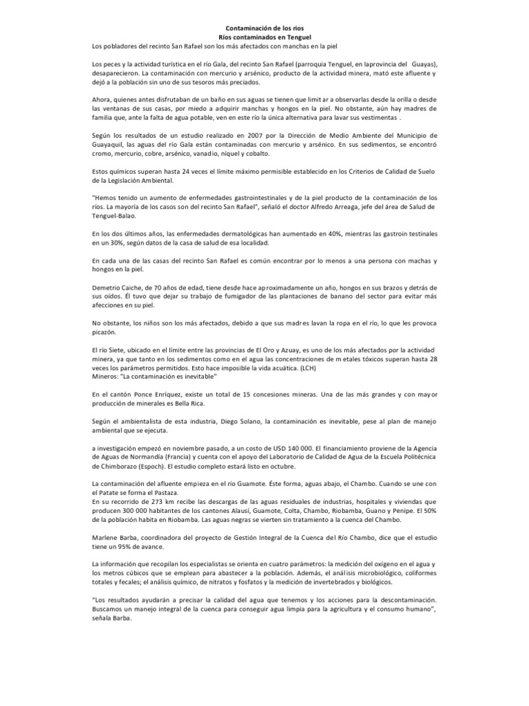 Documento encriptado o corrupto | PDF | La contaminación del agua | Aguas residuales