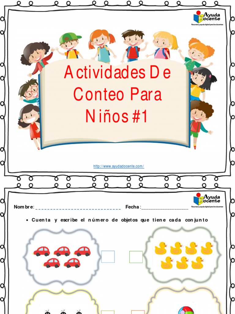 Counting Activities Worksheet: Count and Write the Number of Objects in ...