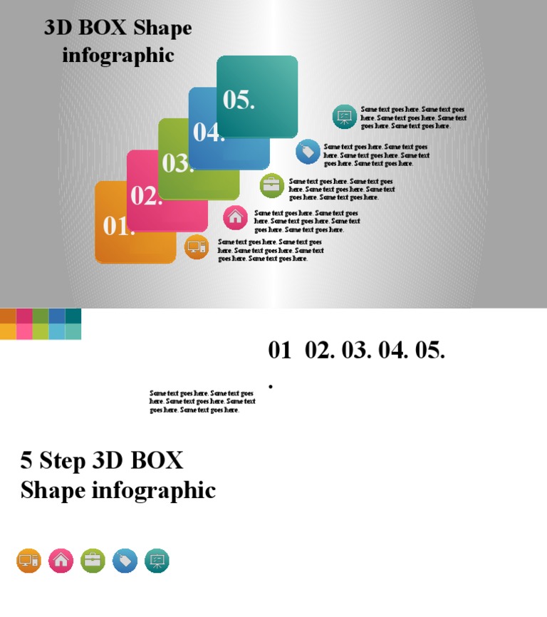 3D BOX Shape Infographic | PDF