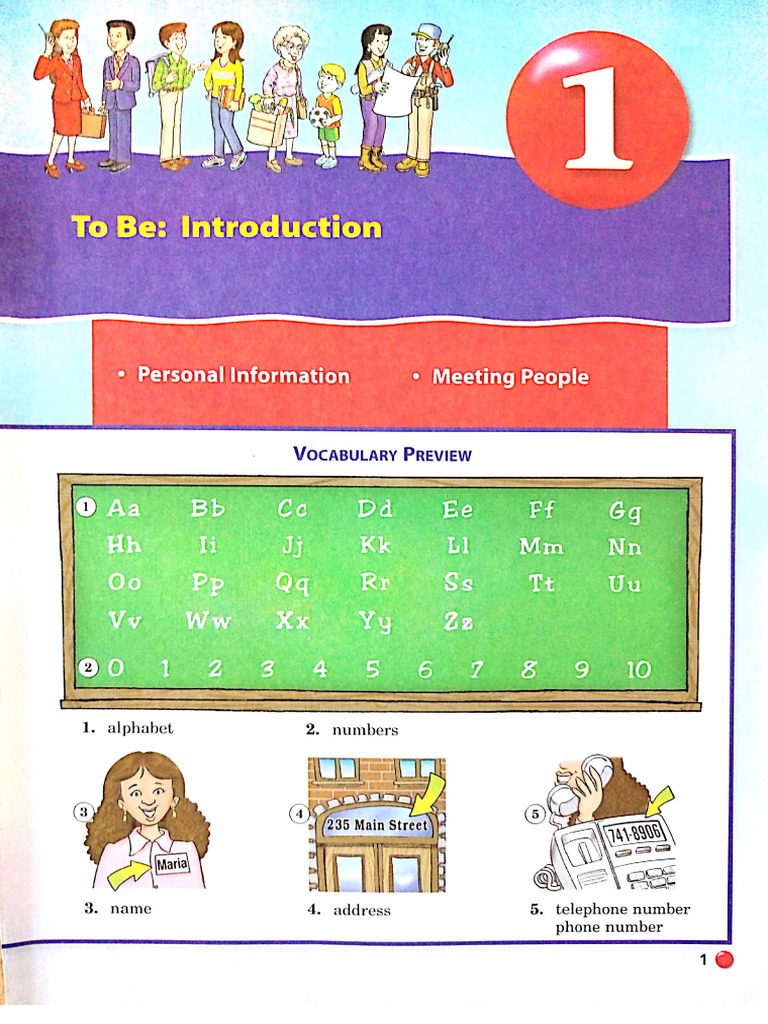 Lesson 1 To Be Introduction | PDF