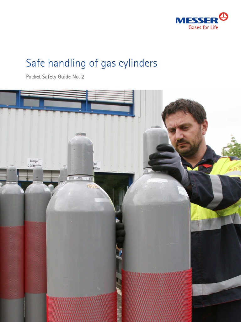 Safe Handling of Gas Cylinders: Pocket Safety Guide No. 2 | PDF | Gases ...