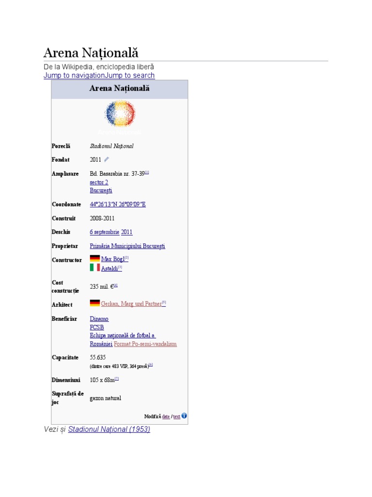 Arena Națională | PDF