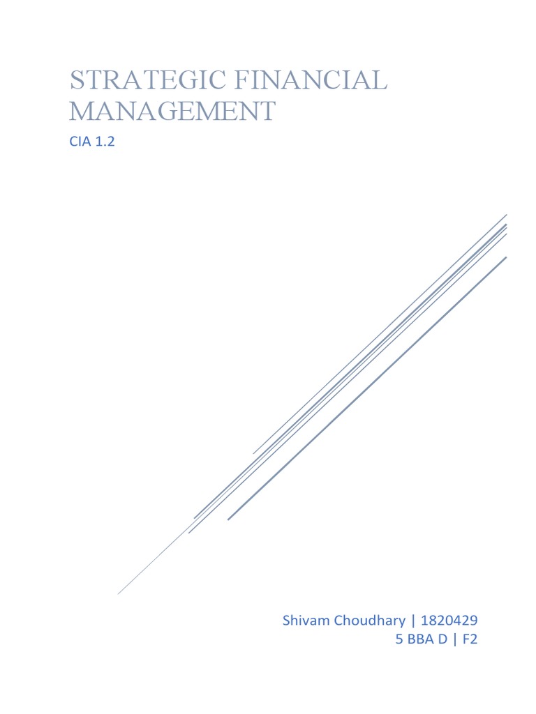 Strategic Financial Management | PDF | Strategic Management | Strategic ...