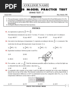 Kinematics 2D (Projectile Motion) - NEET Previous Year Question With Complete Solution | PDF ...