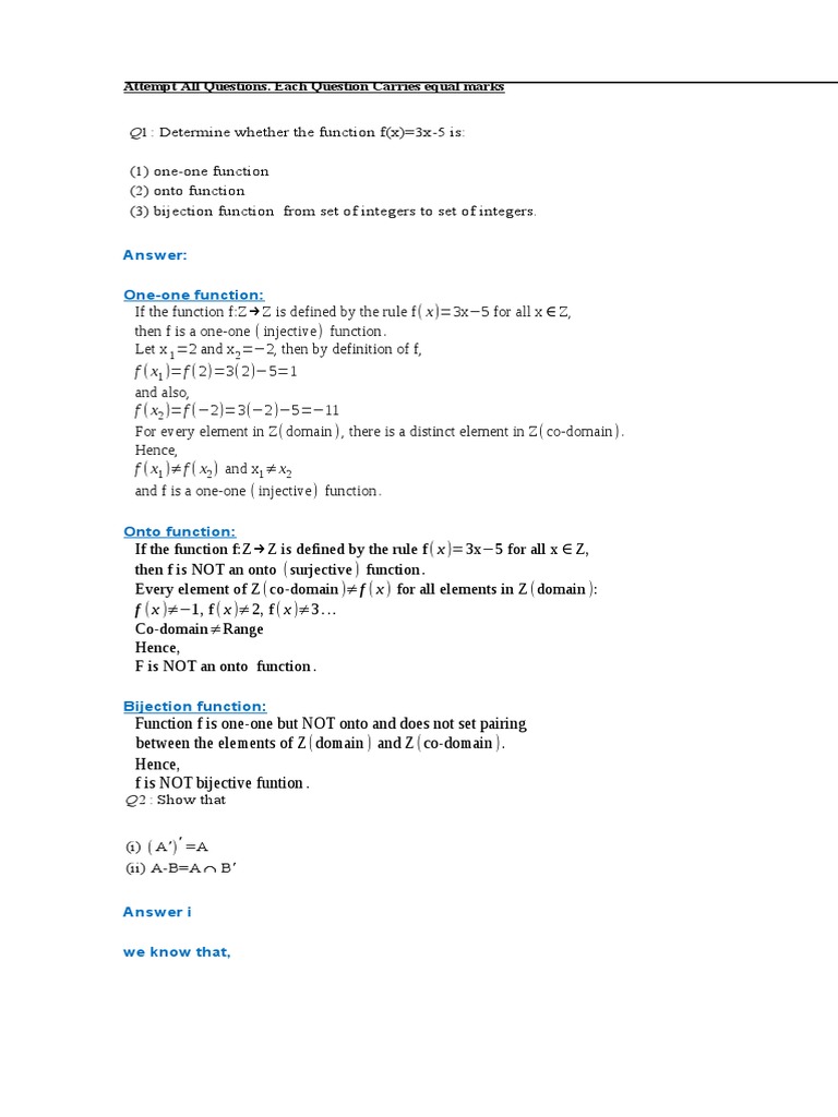 Discrete Maths | PDF | Function (Mathematics) | Abstract Algebra