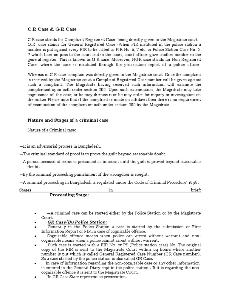 Definition of Case | Download Free PDF | Prosecutor | Arrest