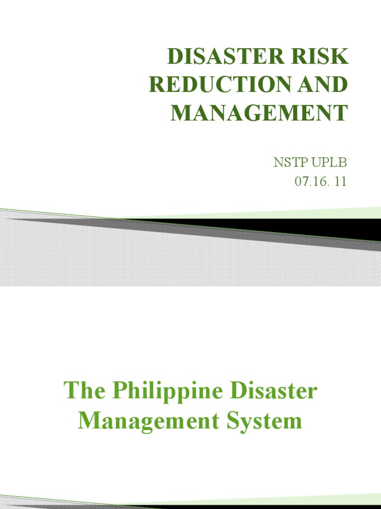 Philippine Disaster Management Overview | PDF | Secretary | Emergency ...