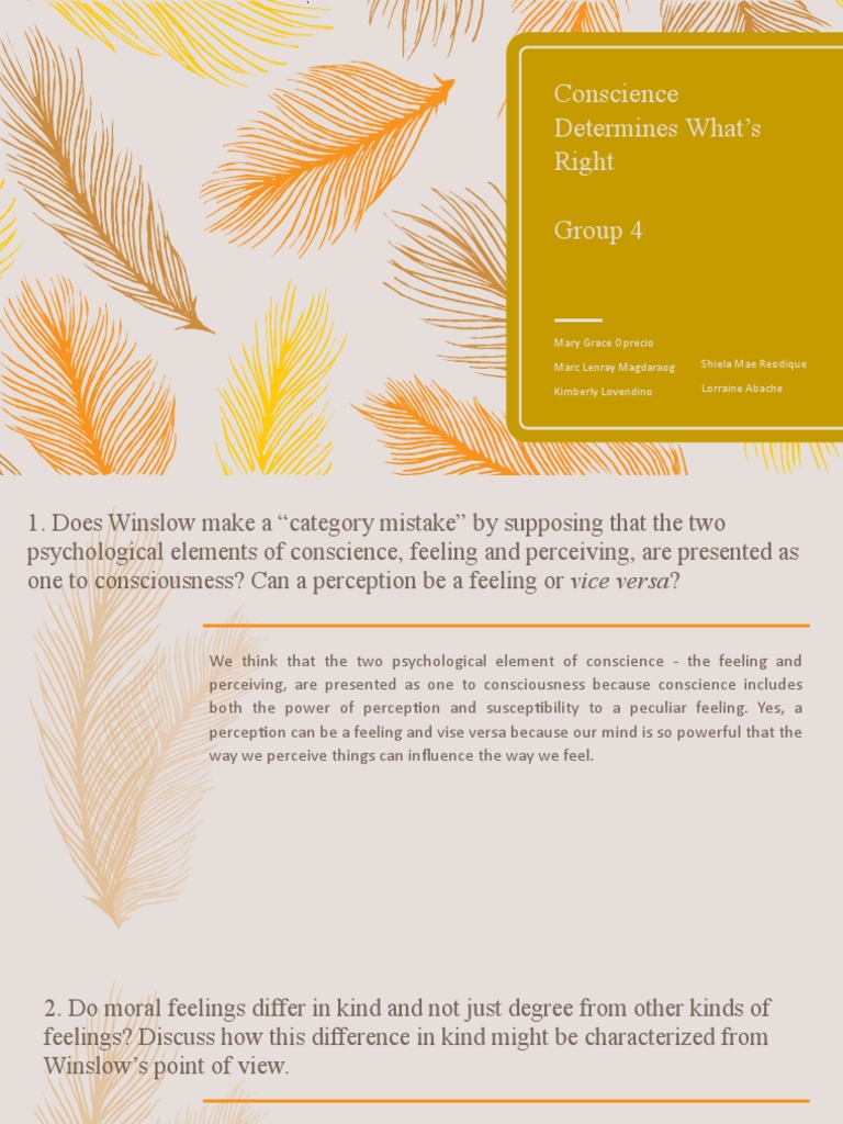 Conscience Determines What's Right | PDF | Conscience | Argument