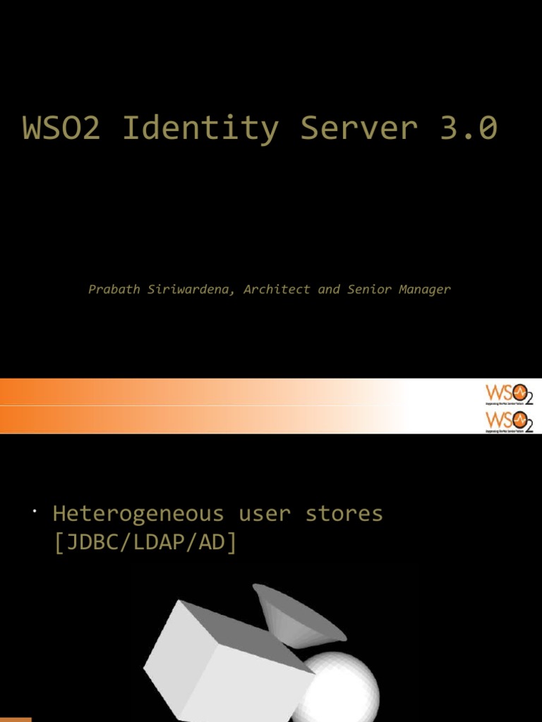 WSO2 Identity Server 3.0 Features | PDF