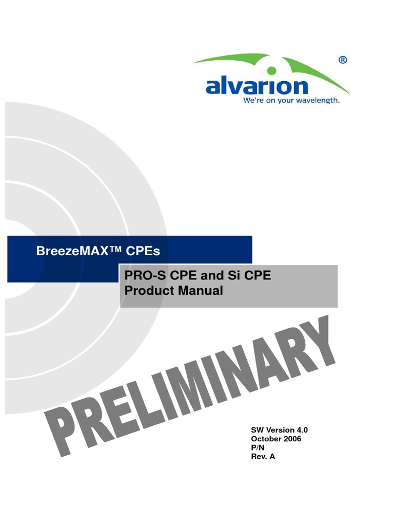 BreezeMax User-Manual-719434 | PDF | Customer Premises Equipment | Damages