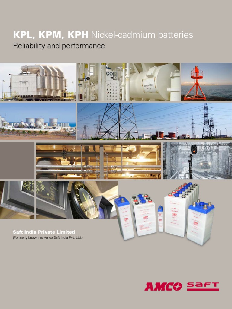 5015 Saft+India KPL KPM KPH SDP2#1 PDF | PDF | Electrolyte | Electrical Engineering