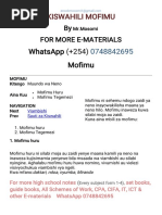 Mabala The Farmer Full Analysis Notes 23042024 05 11 | PDF | Swahili ...
