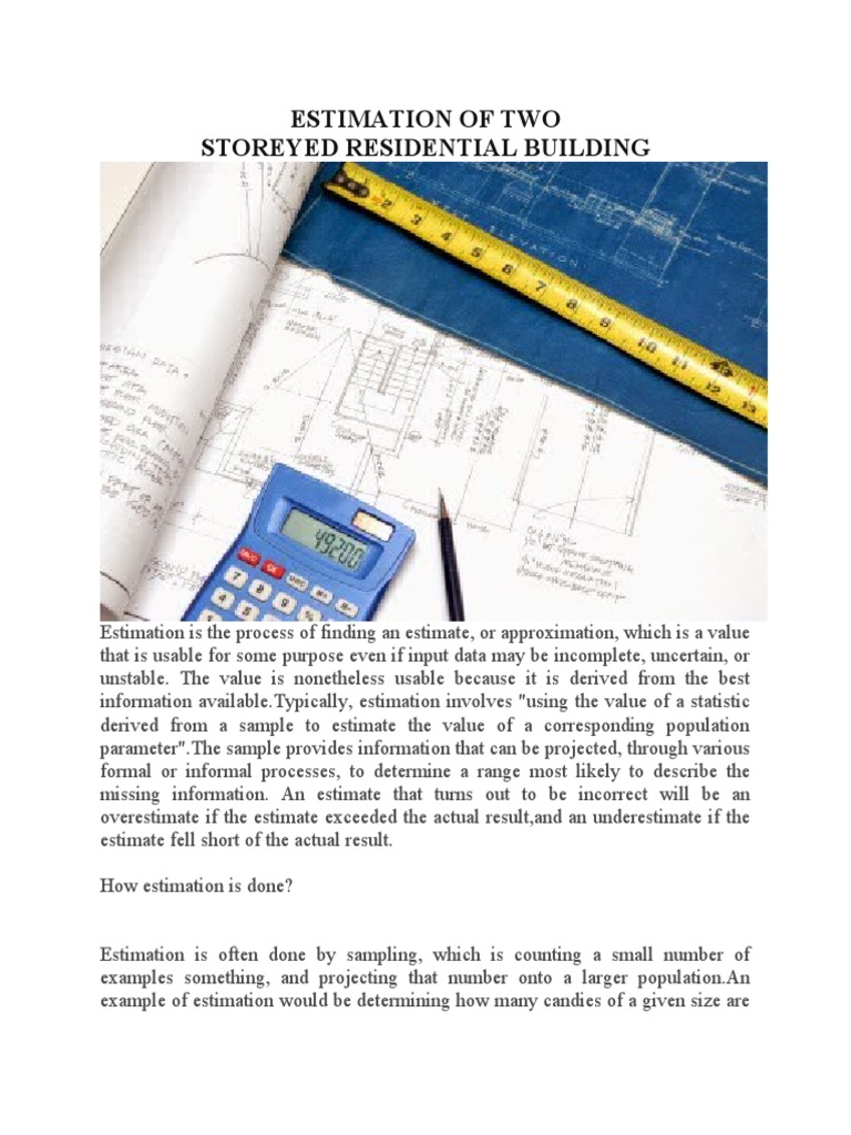 Estimation of Two | PDF | Estimation | Statistics