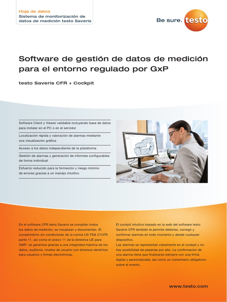 Software de Monitorización GxP: testo Saveris CFR | PDF | LAN ...