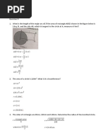 Solid Mensuration Module 1 | PDF | Area | Euclidean Geometry