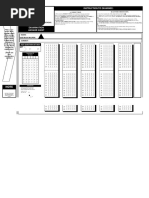 PRC Sample Answer Sheet For LET (Version 2.0) | PDF