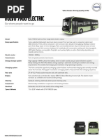 Volvo 8900 Electric Data Sheet | PDF | Motor Vehicle | Vehicles