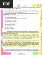 Narrative Report On Nutrition Month | PDF | Learning | Schools