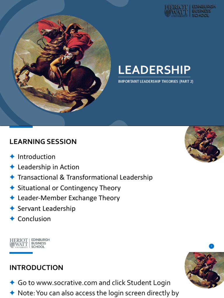 Leadership 3 Handout | PDF | Leadership | Transformational Leadership