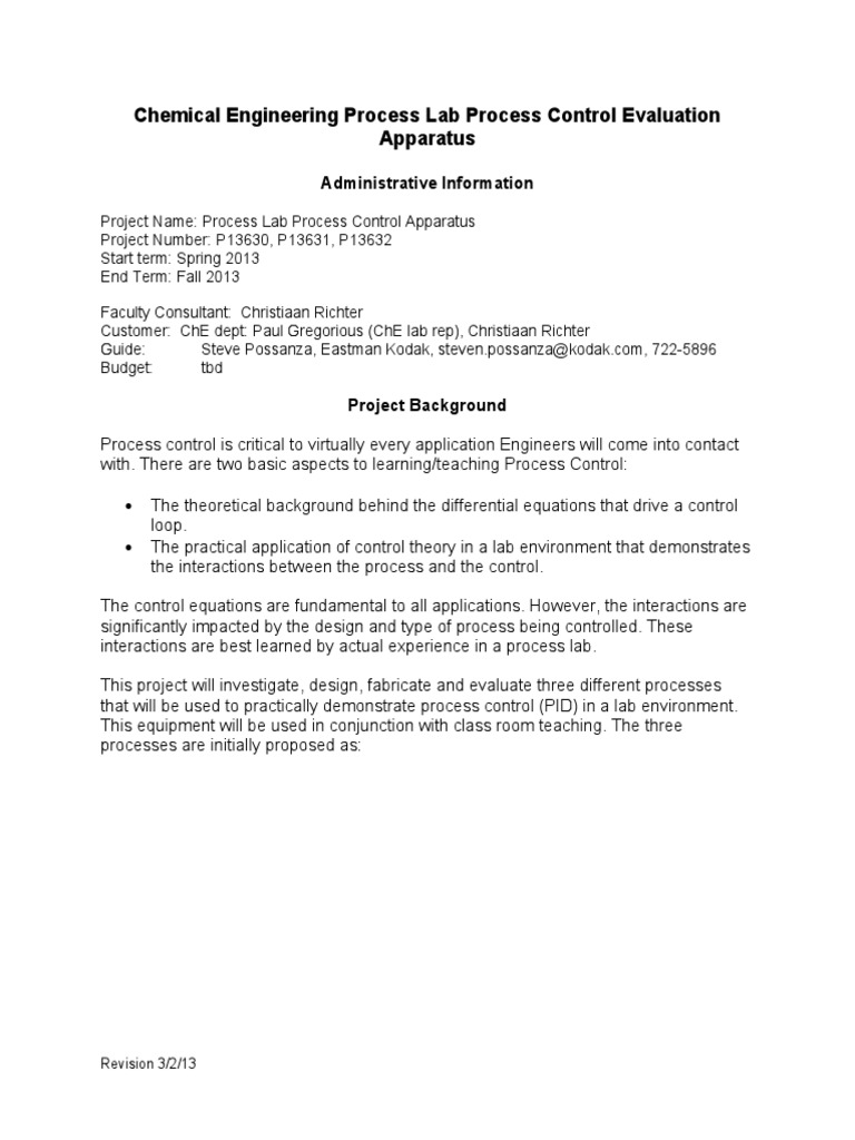 Chemical Engineering Process Lab Process Control Evaluation Apparatus ...