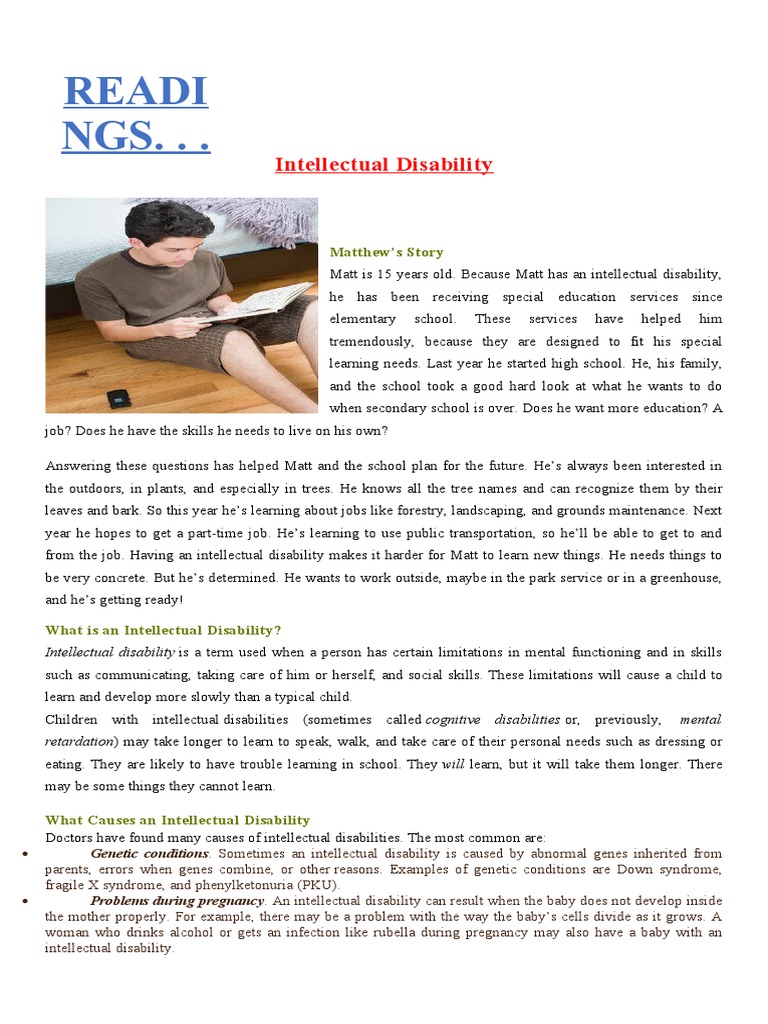 Readi NGS. - .: Intellectual Disability | PDF | Intellectual Disability ...