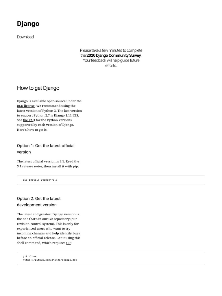 Django - Django | PDF | Software Development | Free Content