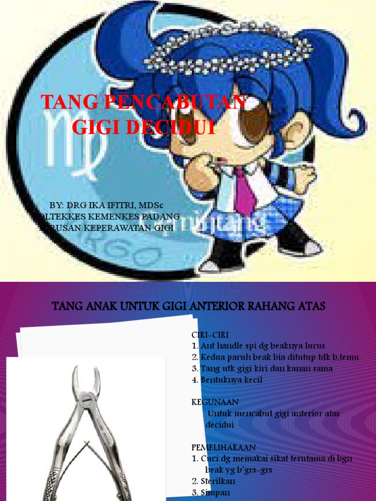 Alat-Alat Pencabutan Gigi Decidui | PDF