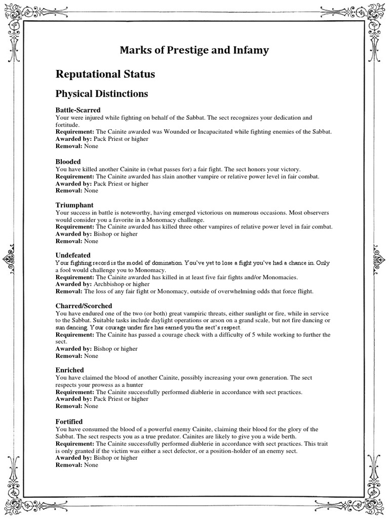 Reputational Status: Marks of Prestige and Infamy | PDF | Ordination ...