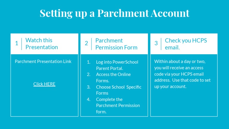 Setting Up A Parchment Account Overview | PDF