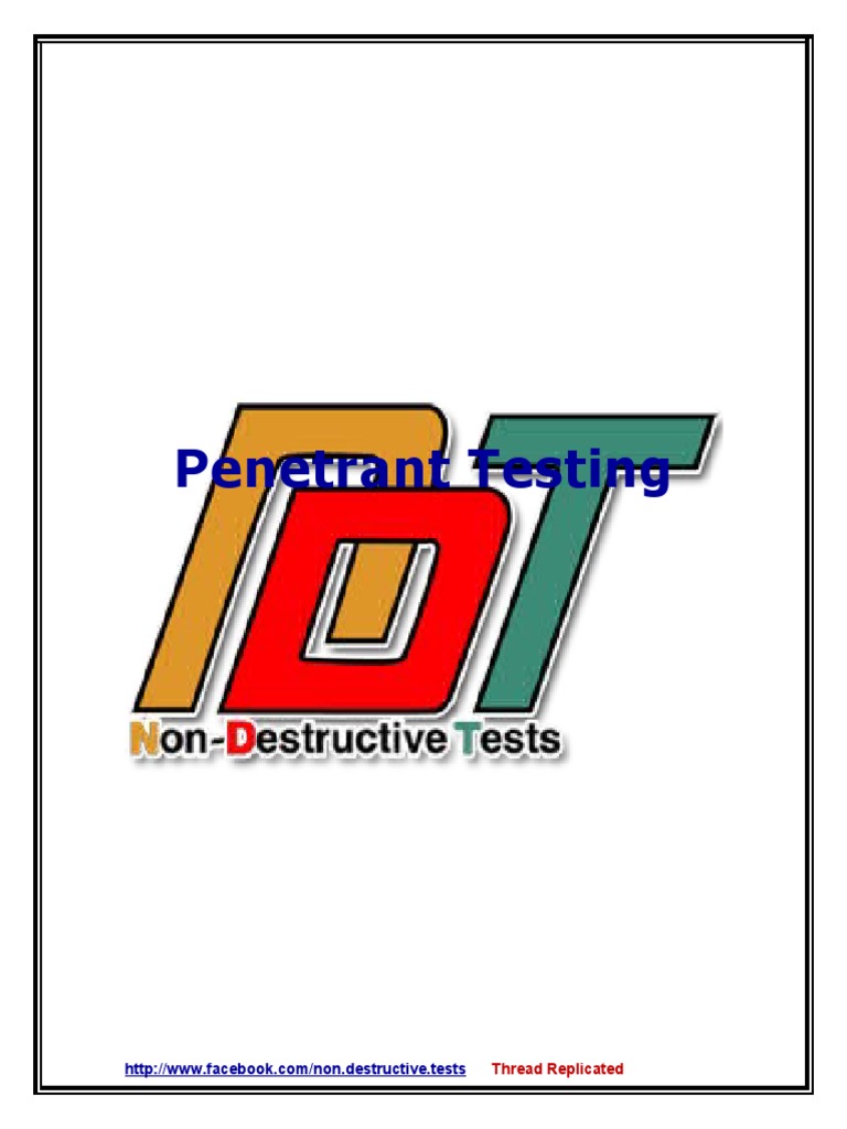 Penetrant Testing-NDT | PDF | Energy Level | Fluorescence
