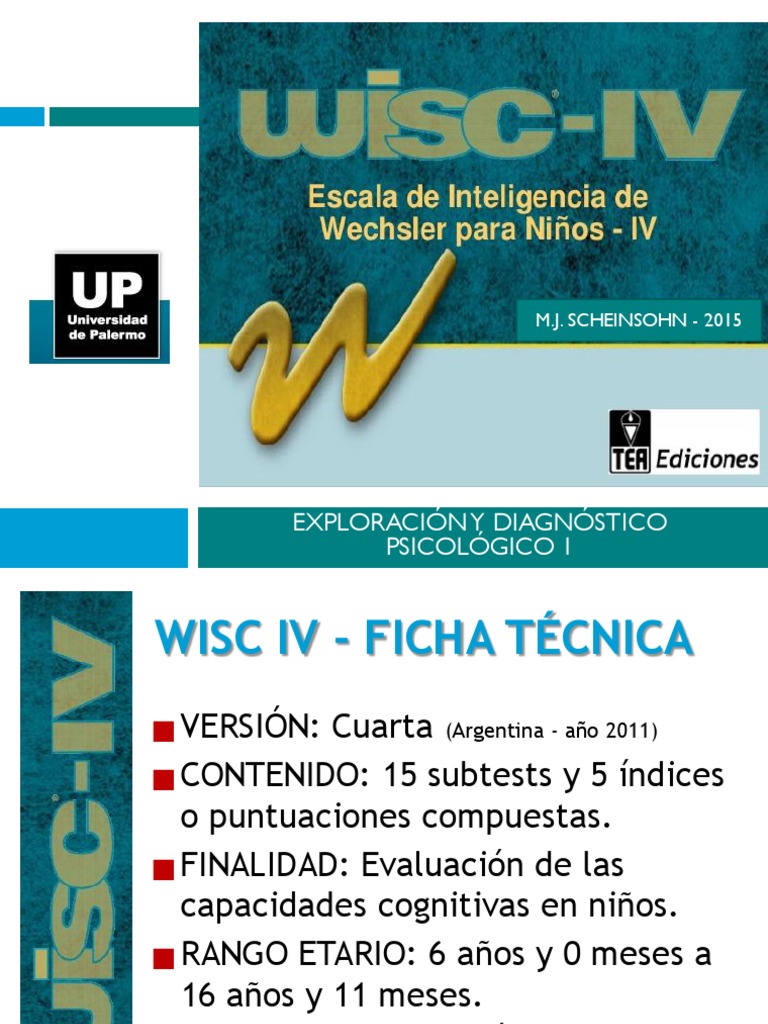Power WISC IV PDF | PDF | Inteligencia | Escala de inteligencia para ...