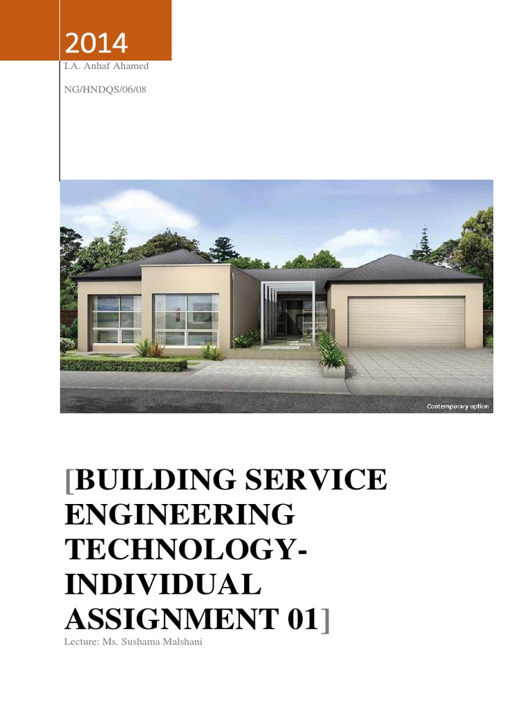 Building Service Engineering Technology-Individual Assignment 01 | Download Free PDF | Air ...