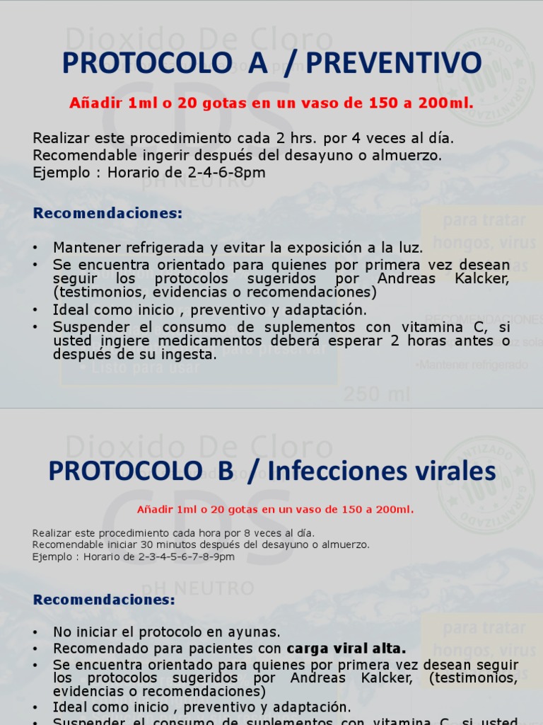 Protocolo CDS | PDF | Agua | Medicina