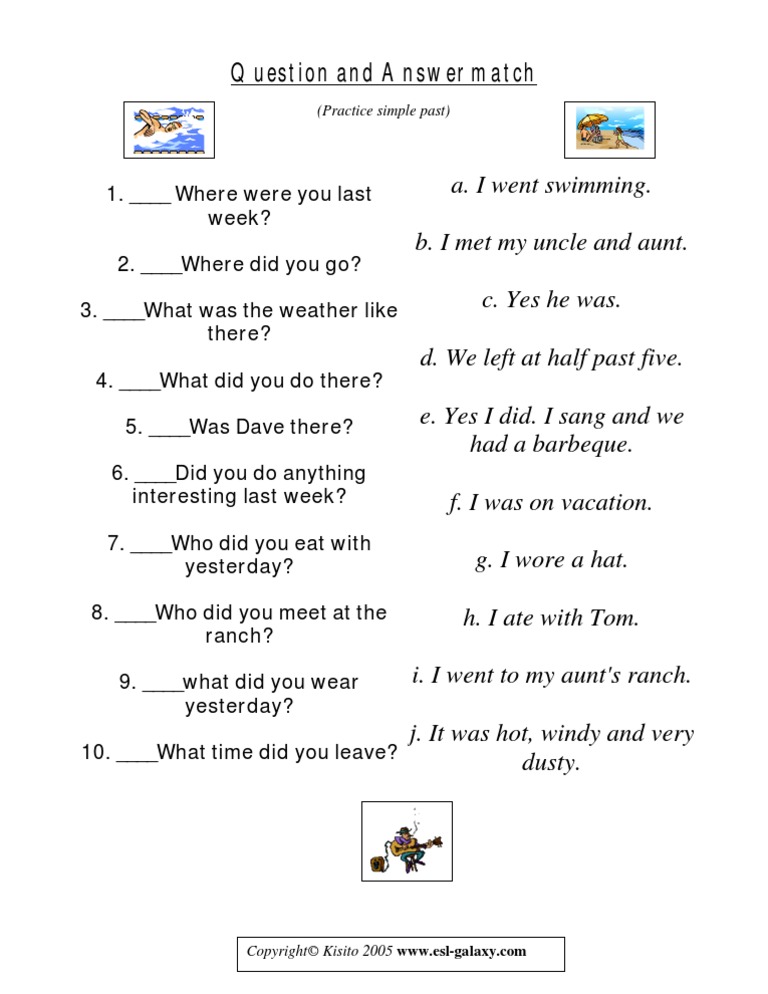 Question and Answer Match | PDF